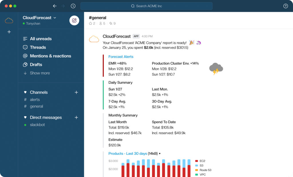 AWS Cost Monitoring for Busy Engineers, SRE and DevOps | CloudForecast