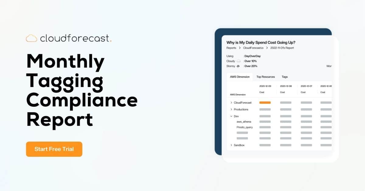 Monthly Tagging Compliance Report Cloudforecast