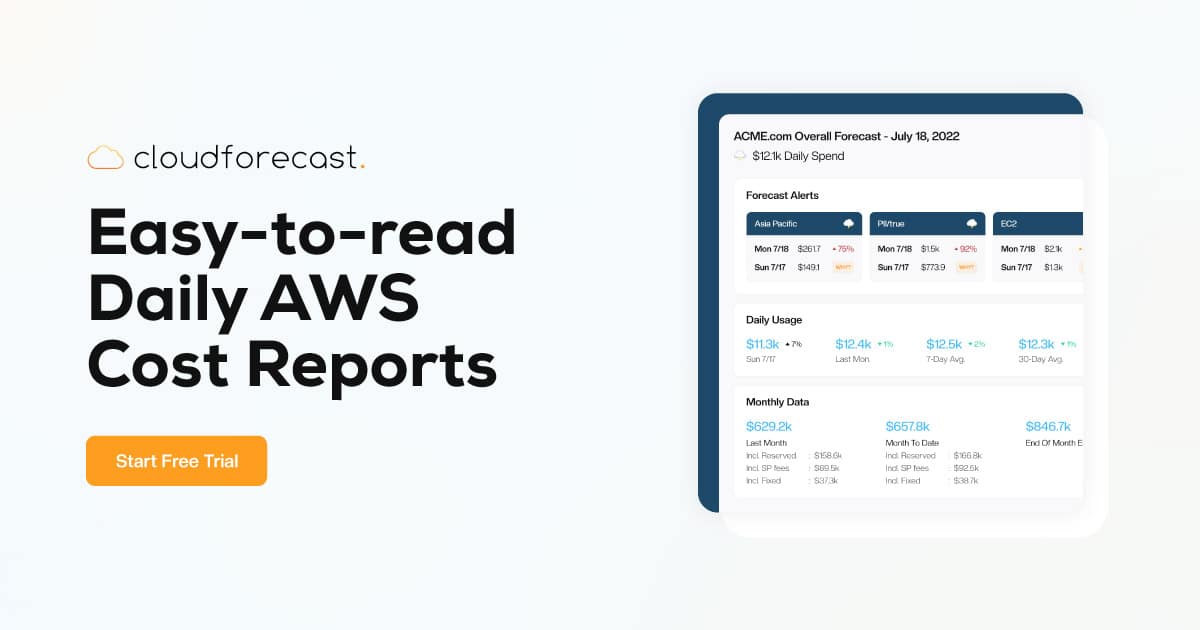 Daily AWS Cost Group Reports | CloudForecast