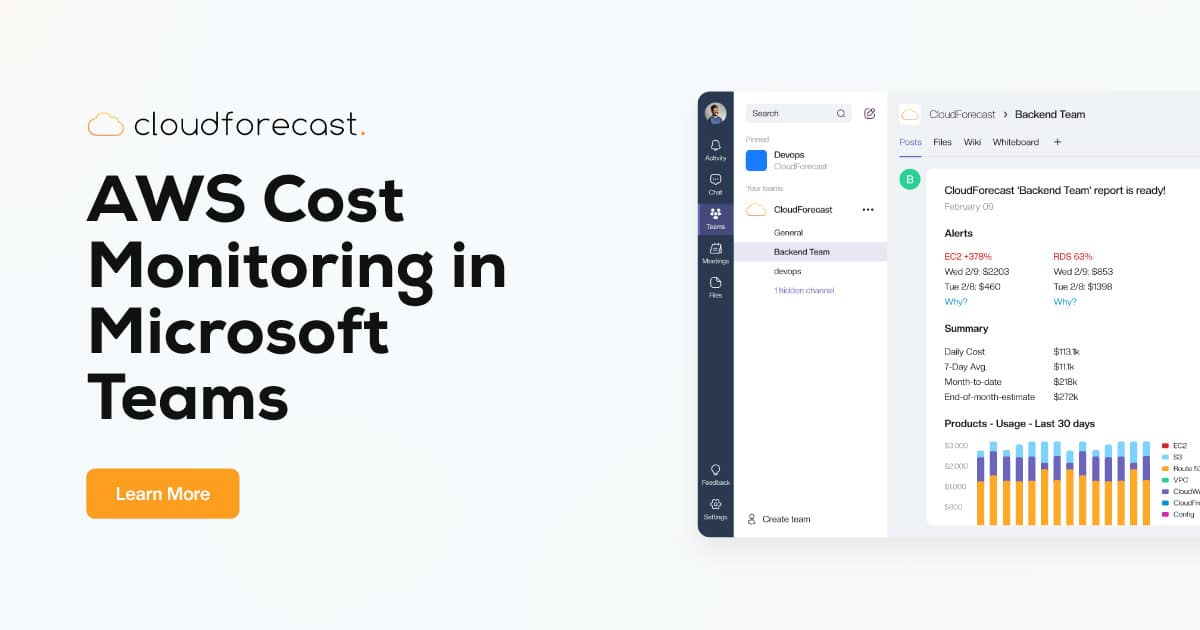 Get Reports with Microsoft AWS integration | CloudForecast