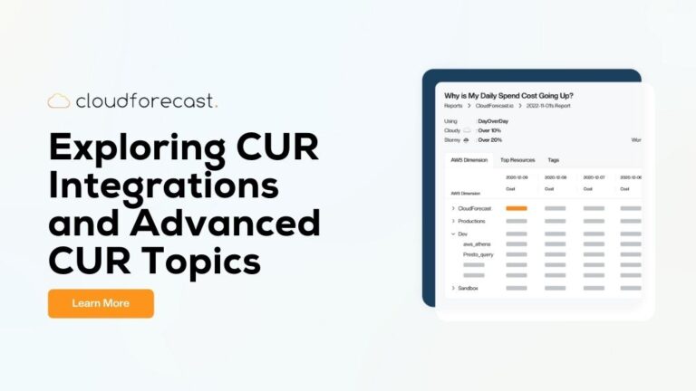 Exploring CUR Integrations and Advanced CUR Topics | CloudForecast